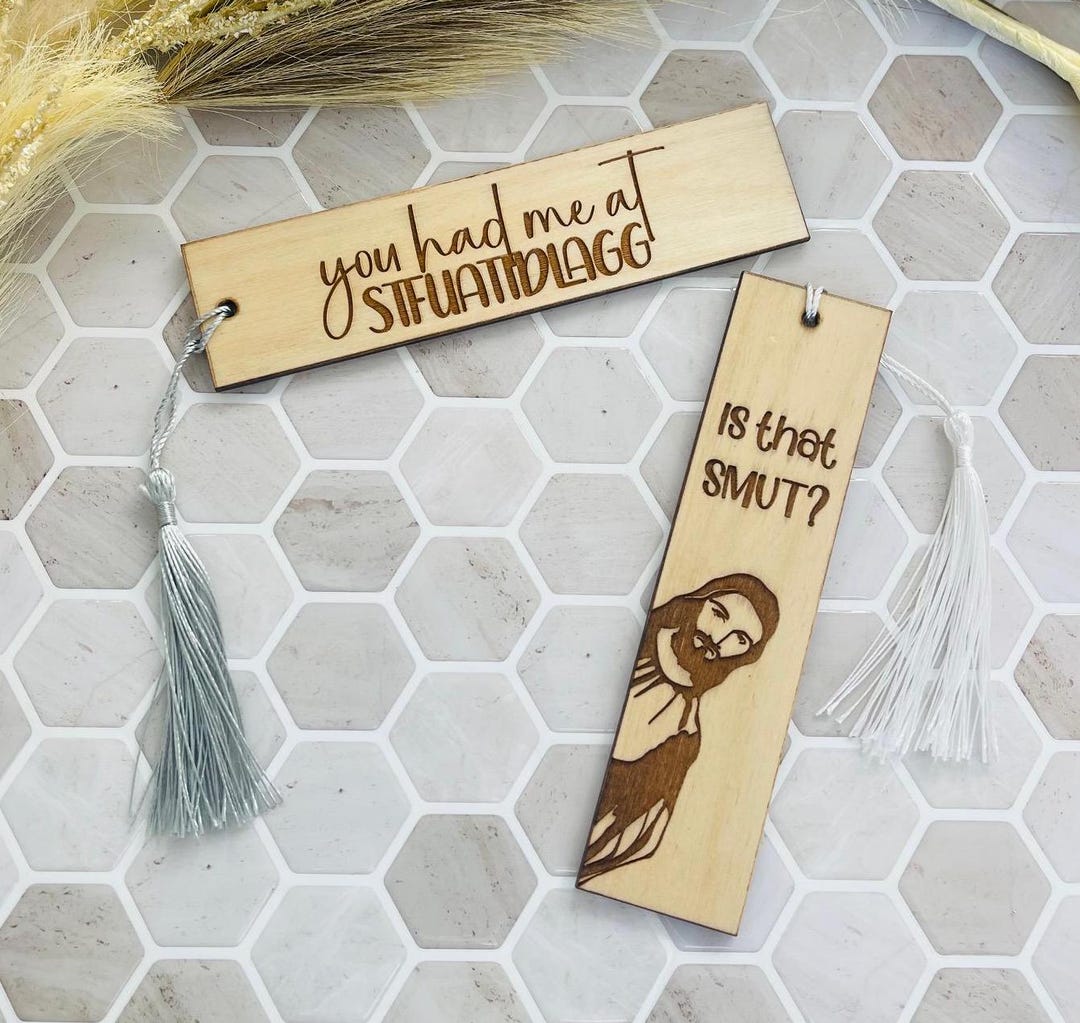 Smutty Wood Bookmarks Stfuattdlagg, is That Smut, Jesus Peaking Around ...