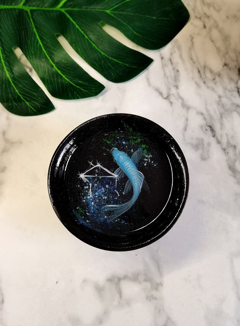 Constellation With Galaxy Resin Painting Boho Coffee Table - Etsy