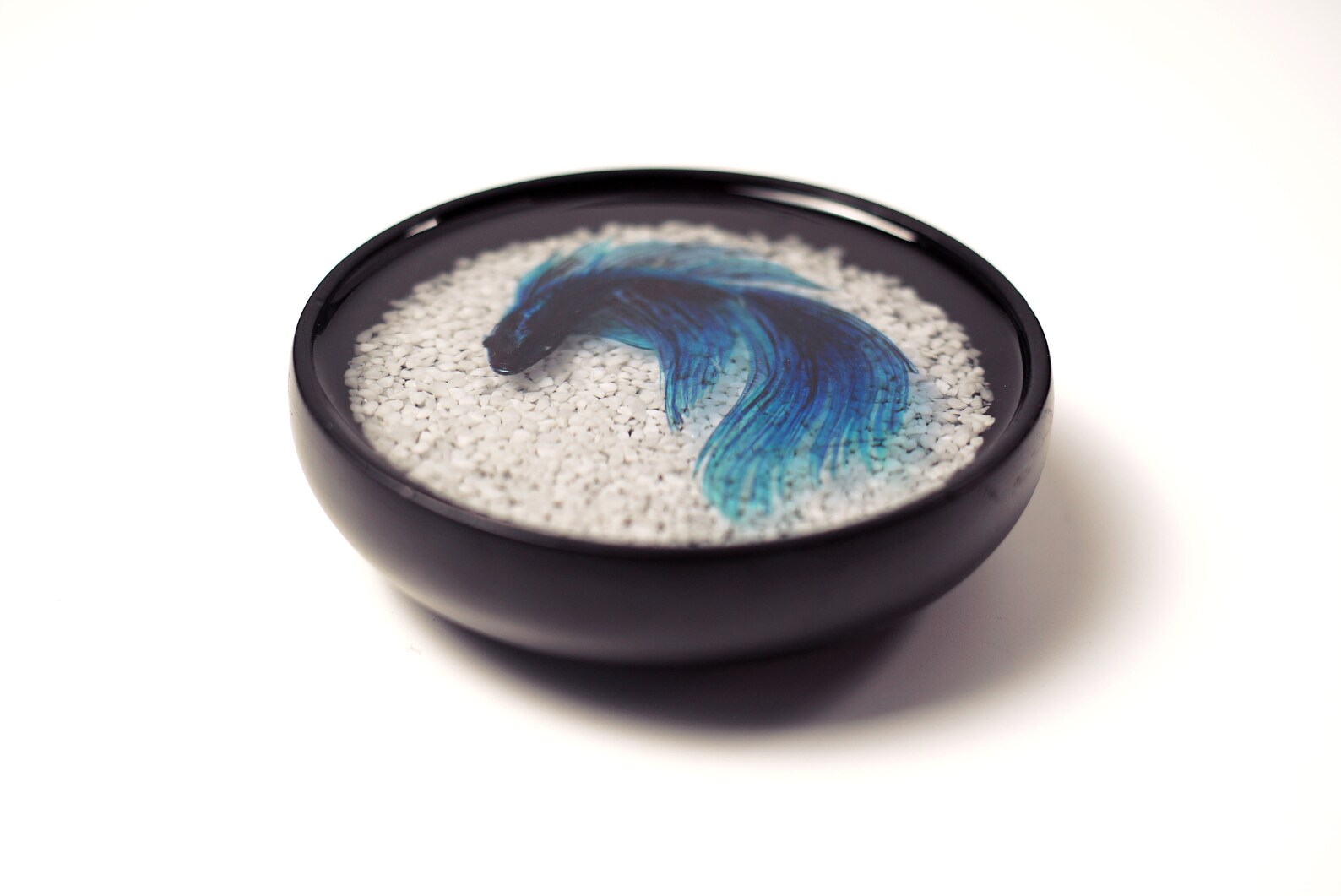 3D Resin Betta Fish Painting – Handmade Aquarium Decor - Etsy