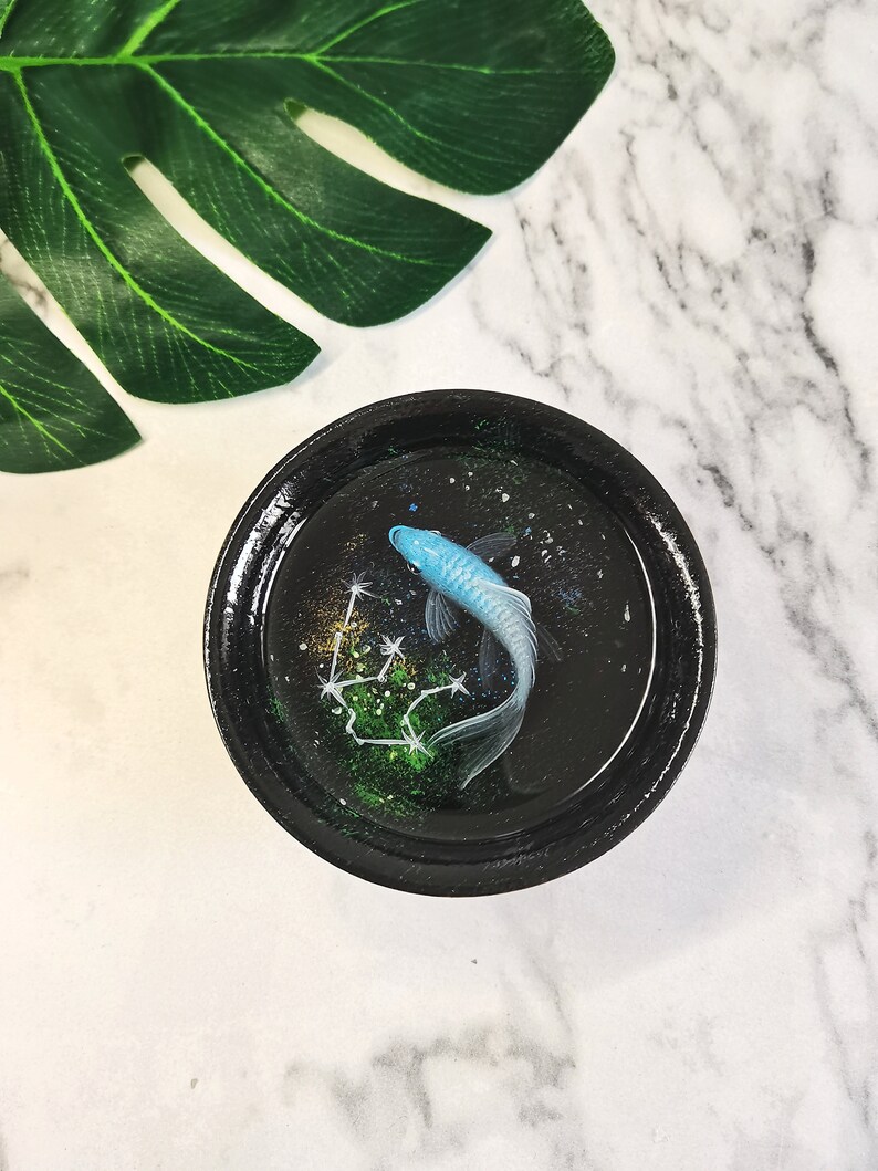 Constellation With Galaxy Resin Painting Boho Coffee Table - Etsy