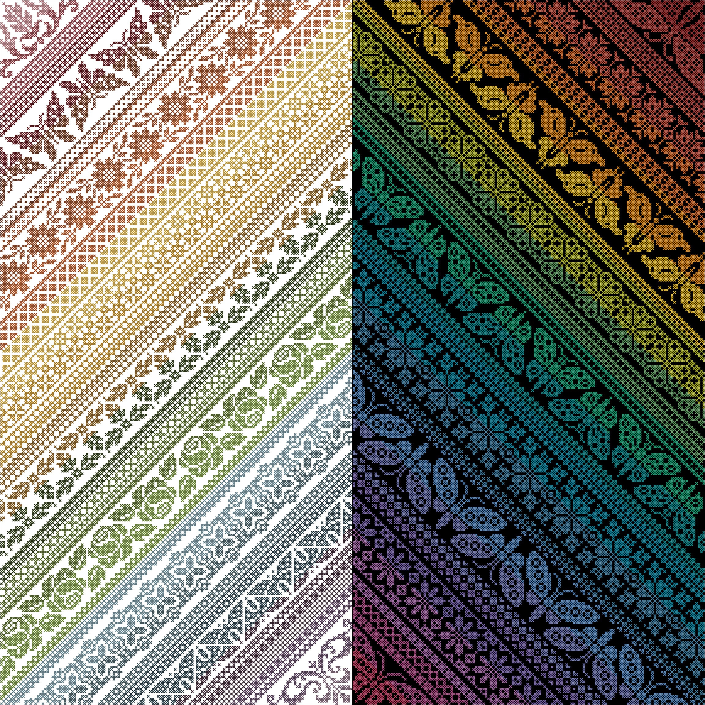 The Twisted Collection - Cross Stitch Version - Etsy