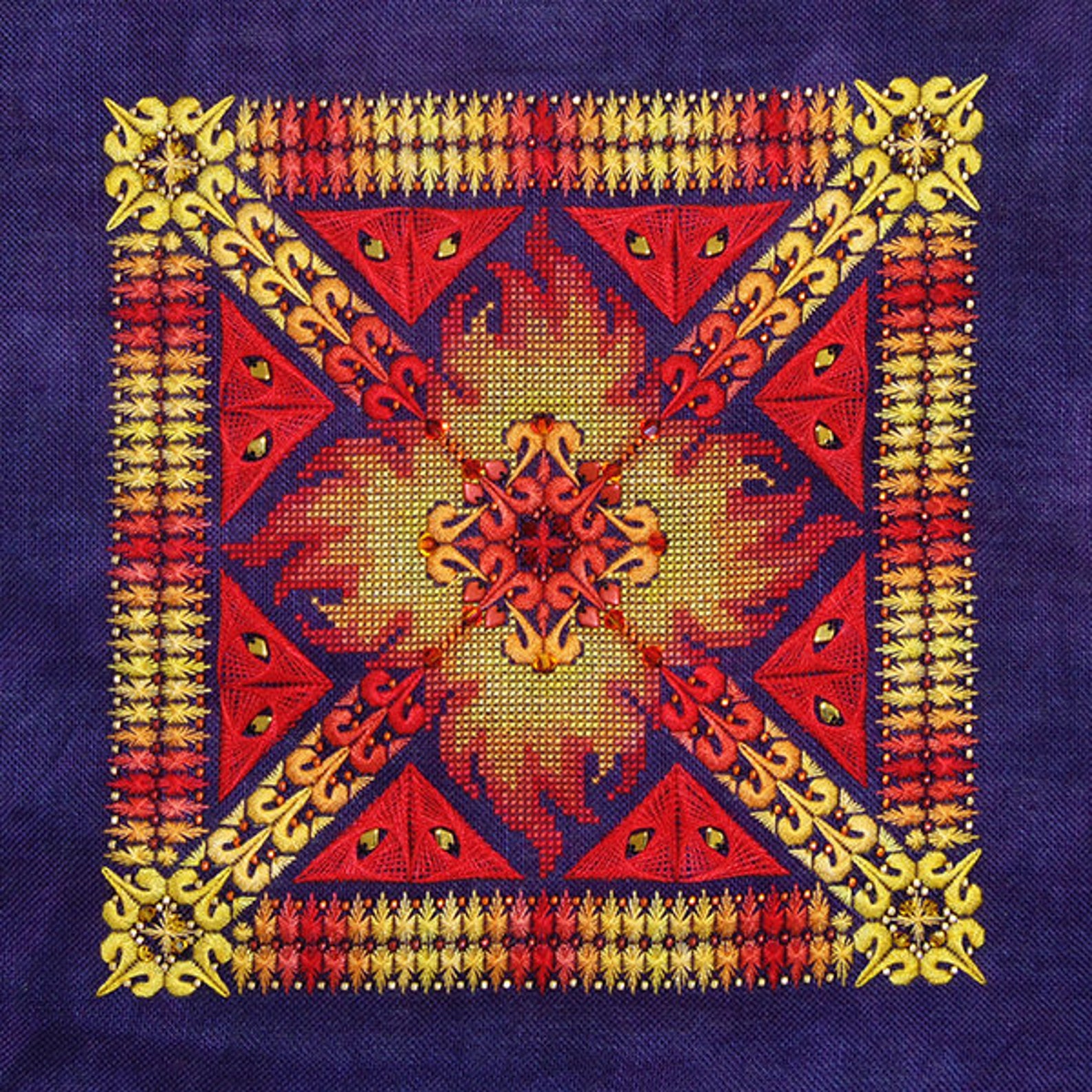 Phoenix Mandala PDF Chart by Northern Expressions Needlework - Etsy
