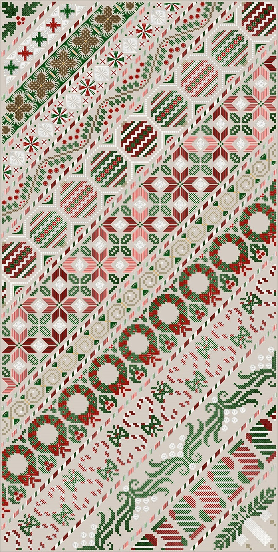 Twisted Christmas Sampler PDF Chart - Etsy