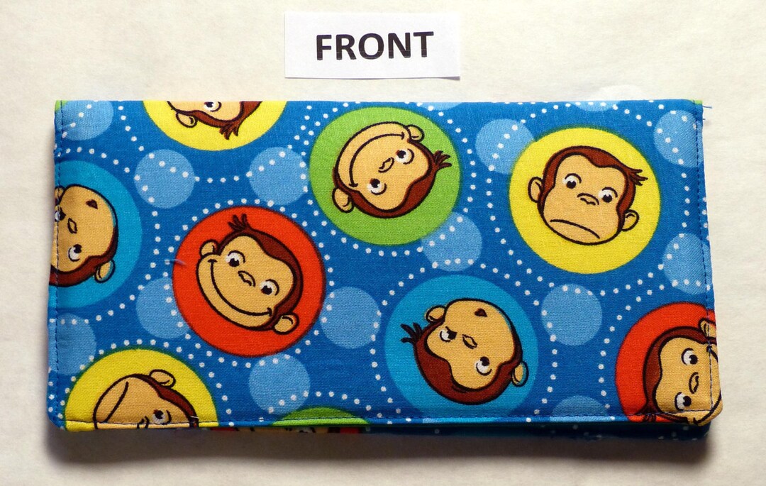 Classic Comic Children's Book Monkey / Chimp Print Checkbook Cover - Etsy