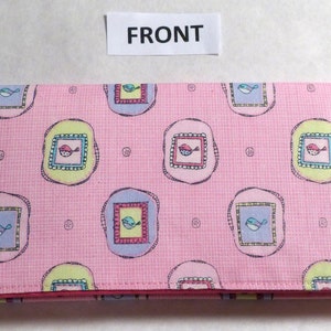 Pink / Pastels Birds Checkbook Cover - Etsy