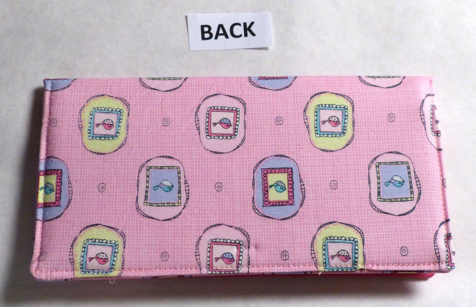 Pink / Pastels Birds Checkbook Cover - Etsy