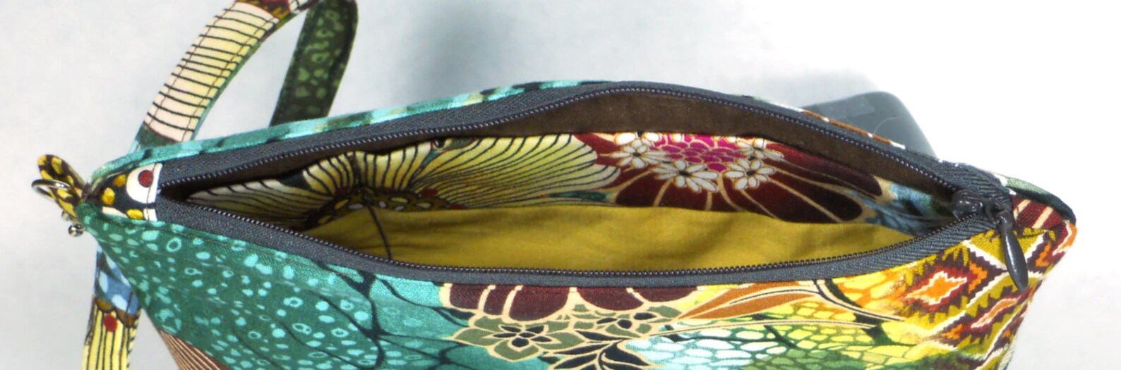 Tropical / Jungle / Rainforest Print Wristlet / Small Purse / Handbag ...