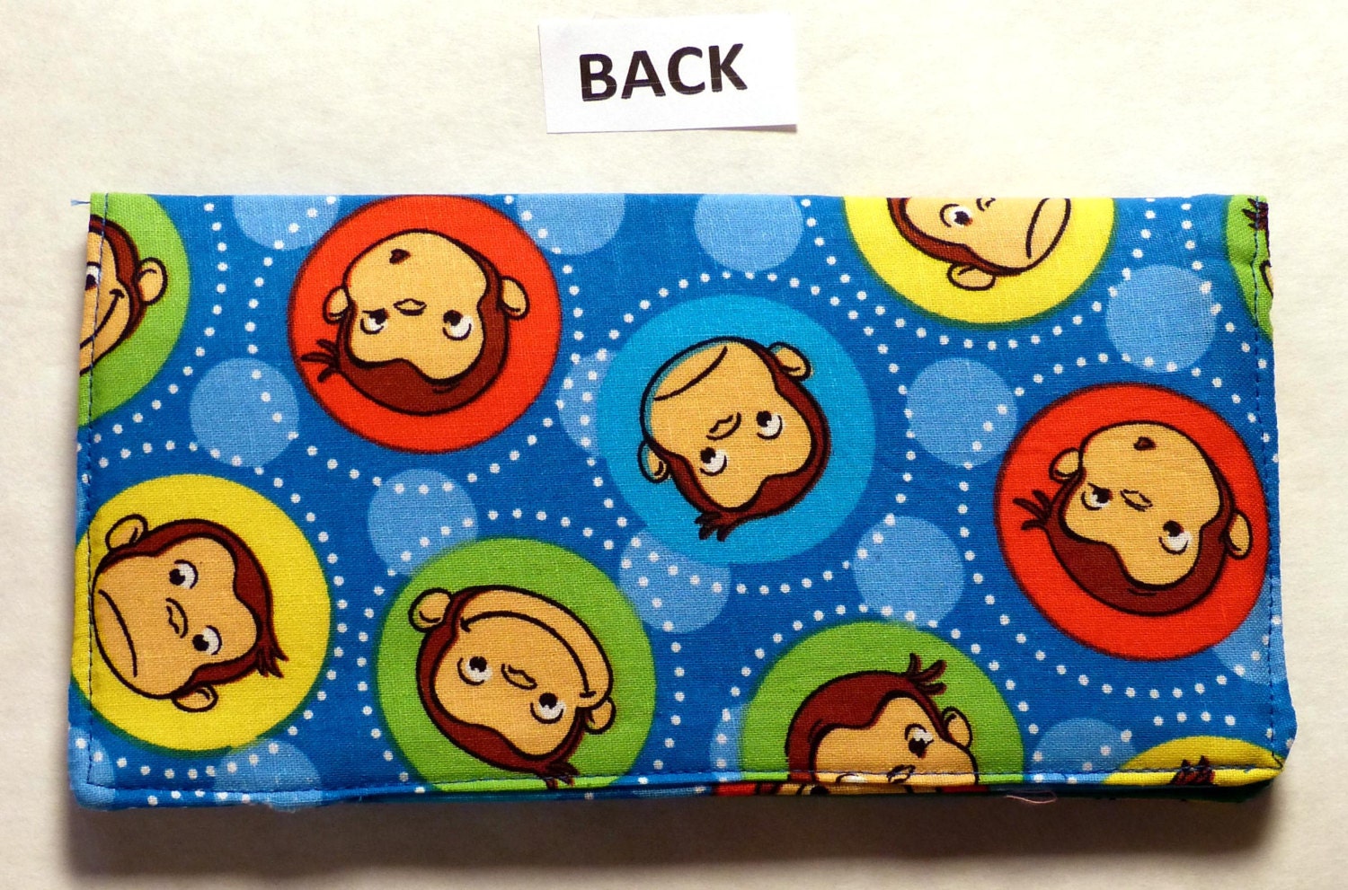 Classic Comic Children's Book Monkey / Chimp Print Checkbook Cover - Etsy
