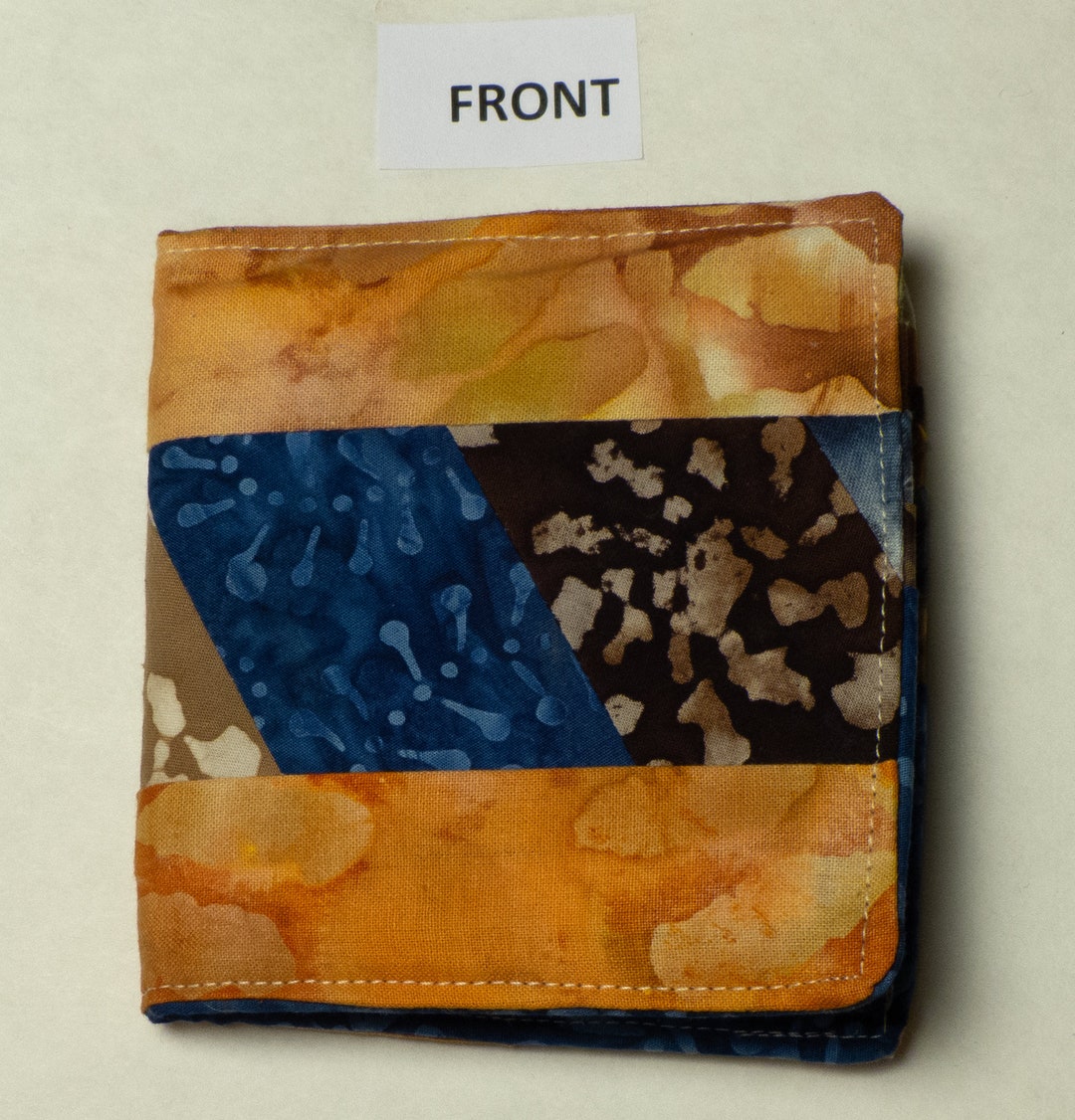 Bifold Wallet - Patchwork Batik - RFID PROTECTION - Fits Most ...