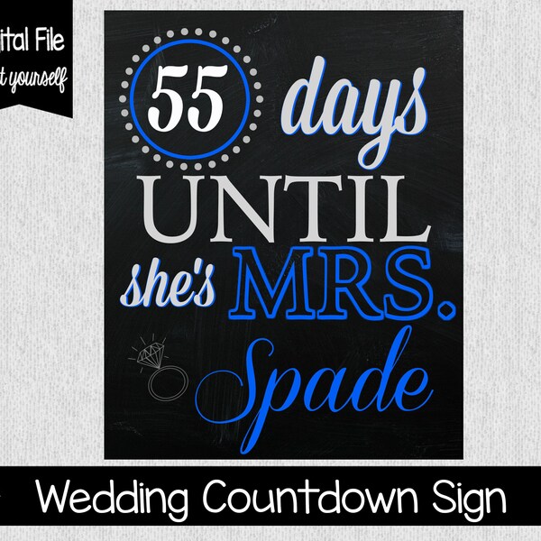 Days Until Married - Etsy