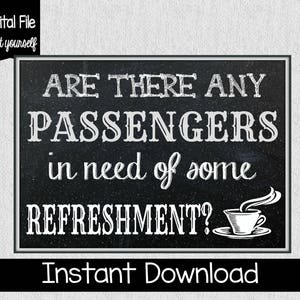 Refreshments Sign - Refreshment Sign - Winter Birthday Signs - Party ...