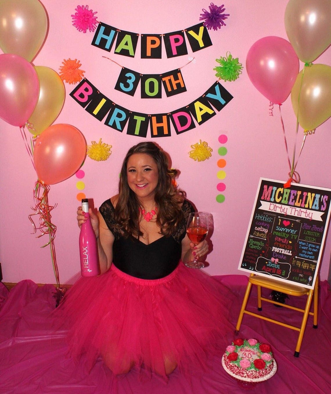 Fun 30th Birthday Chalkboard Digital Dirty Thirty | Etsy