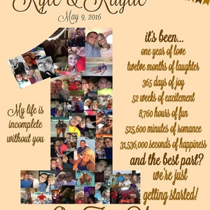 One Year Anniversary - Our First Year - First Year Together ...