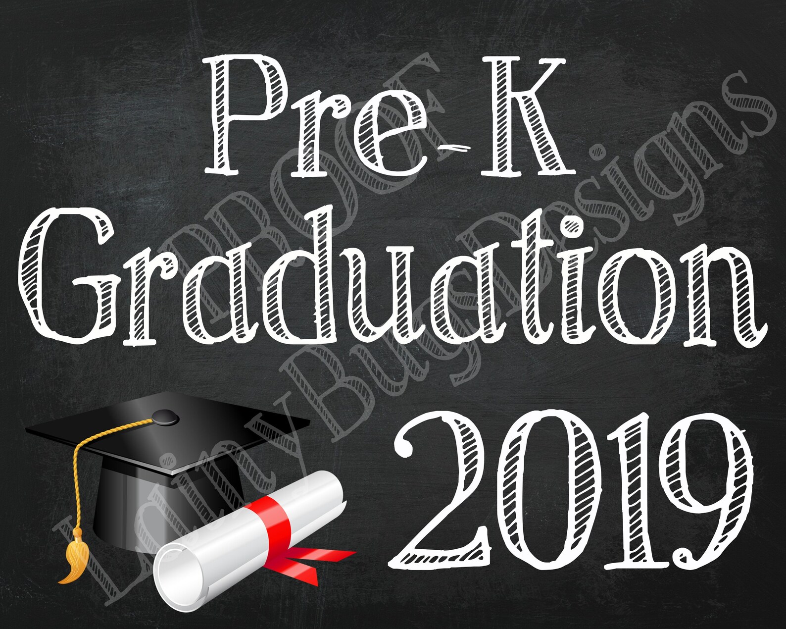 Pre-k Graduation Chalkboard Preschool Graduation Sign | Etsy