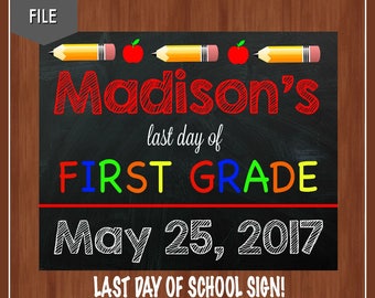 I Survived Preschool Sign Editable Last Day of School - Etsy