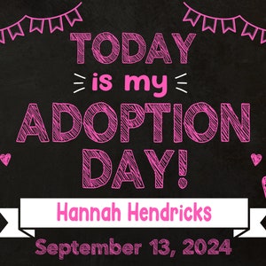 Adoption Announcement Sign - Printable Adoption Sign - Adoption Day ...