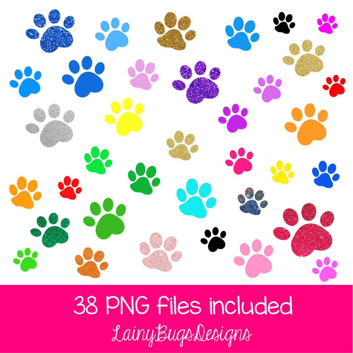 Paw Print Clipart - Paw Prints Transparent Files - PNG Dog Paws - Puppy ...