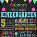 First Day of Kindergarten Chalkboard Sign DIGITAL - Etsy