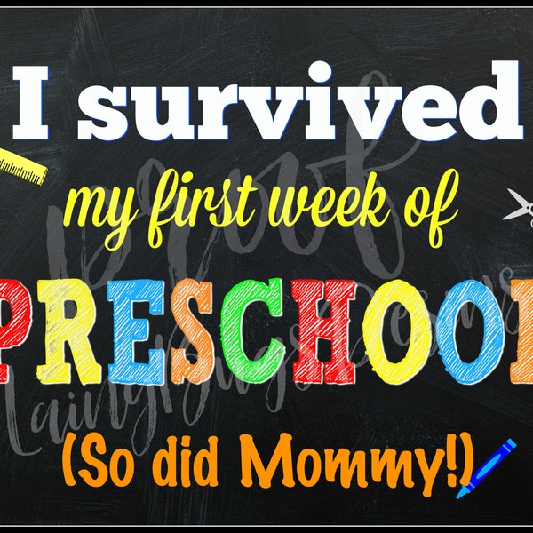 Preschool Sign - Etsy