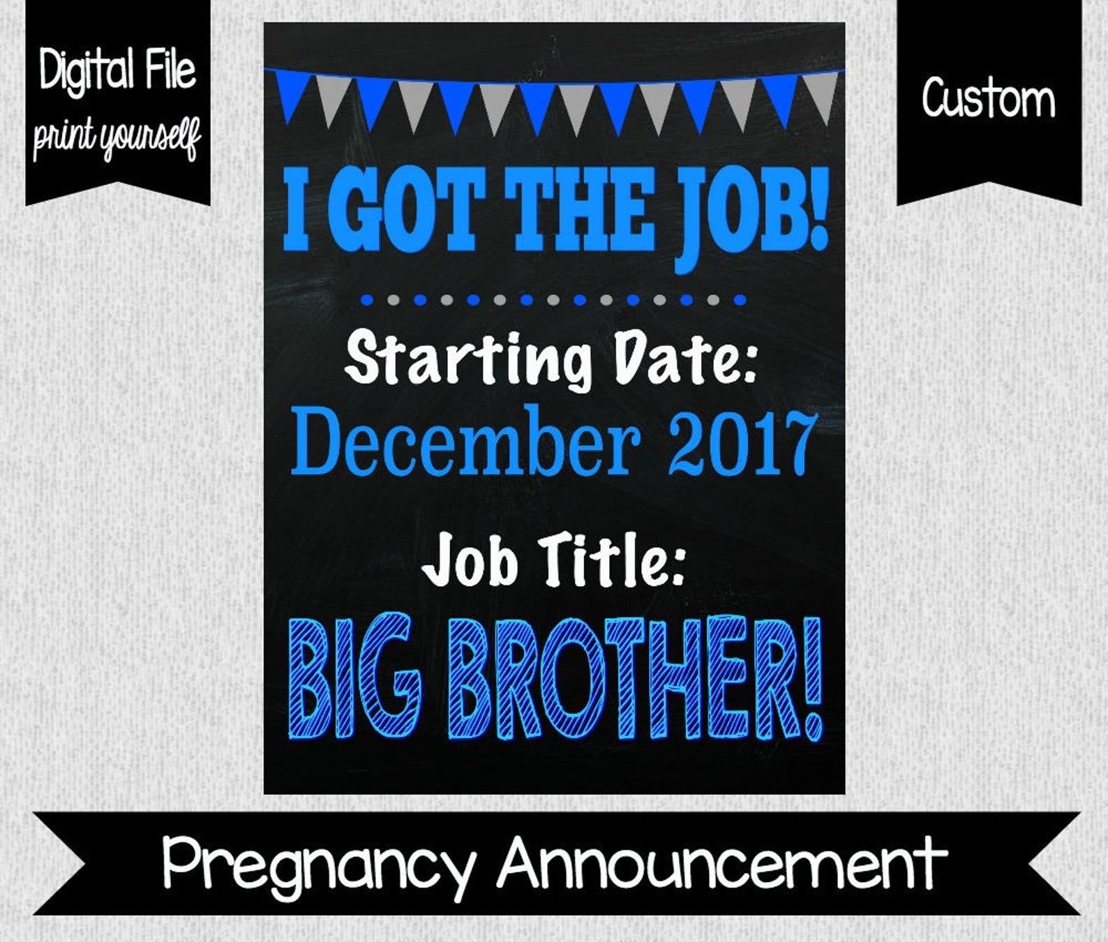 Big Brother Pregnancy Announcement Printable Pregnancy - Etsy