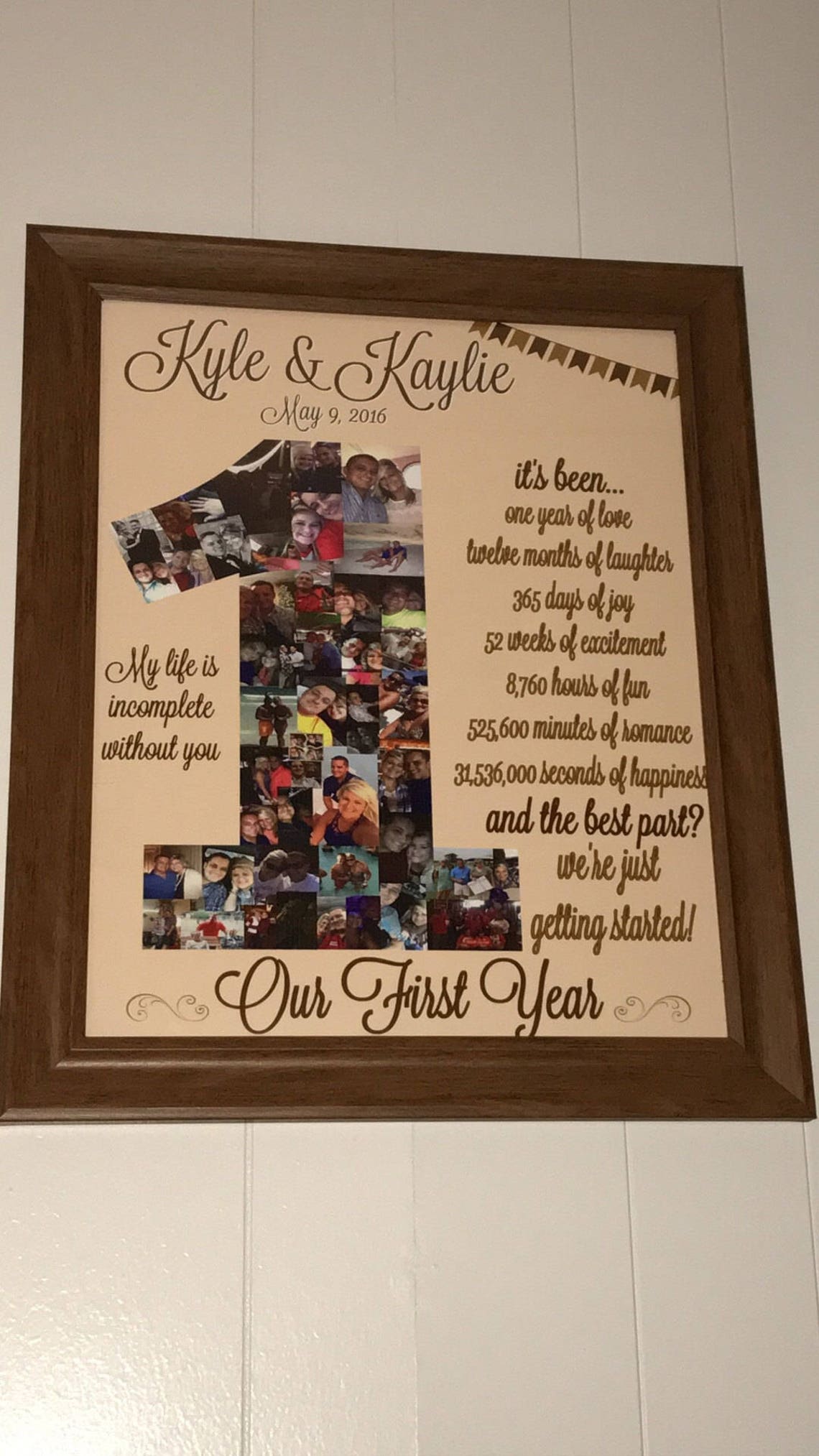 One Year Anniversary Our First Year First Year Together - Etsy