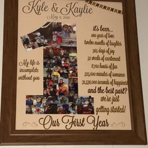 One Year Anniversary - Our First Year - First Year Together ...