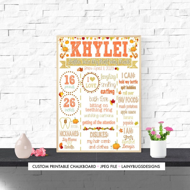 Fall Birthday Board - Etsy