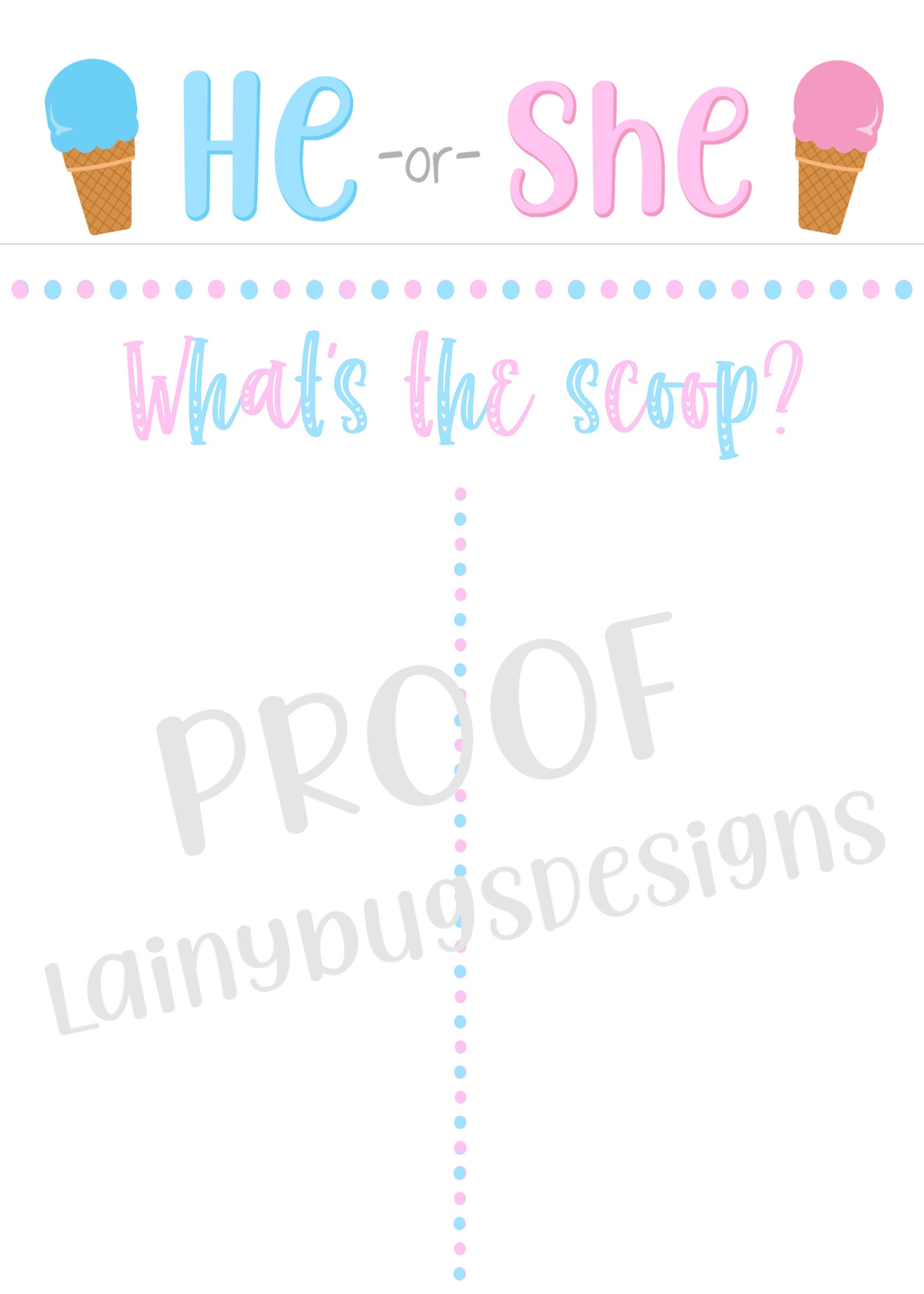 Gender Reveal Voting Chart What's the Scoop Gender - Etsy