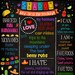 Fiesta Themed Dog Chalkboard - Print Yourself - Fiesta Birthday ...