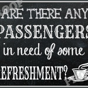 Refreshments Sign - Refreshment Sign - Winter Birthday Signs - Party ...