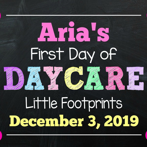 1st Day Work Sign - Etsy