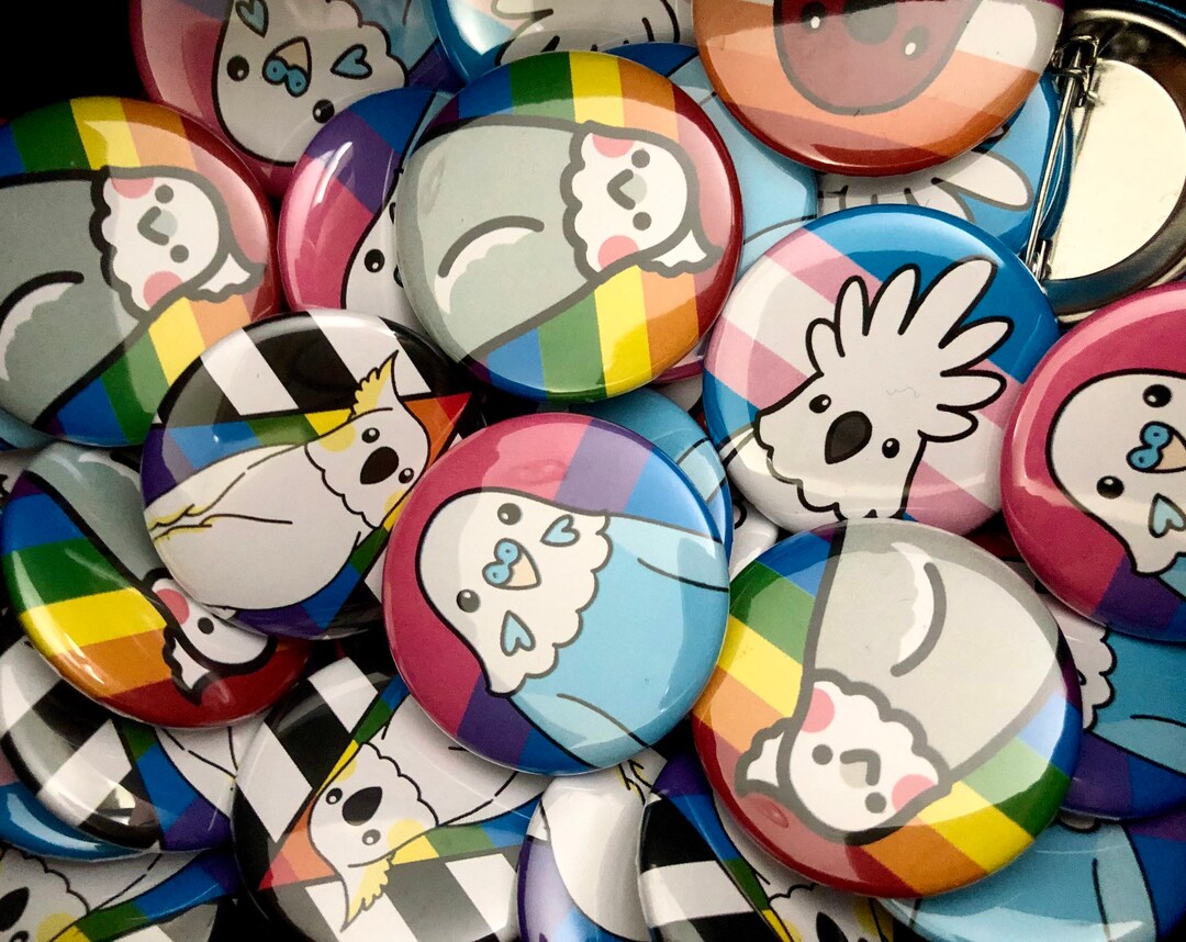 Pride Parrot Pins - Etsy