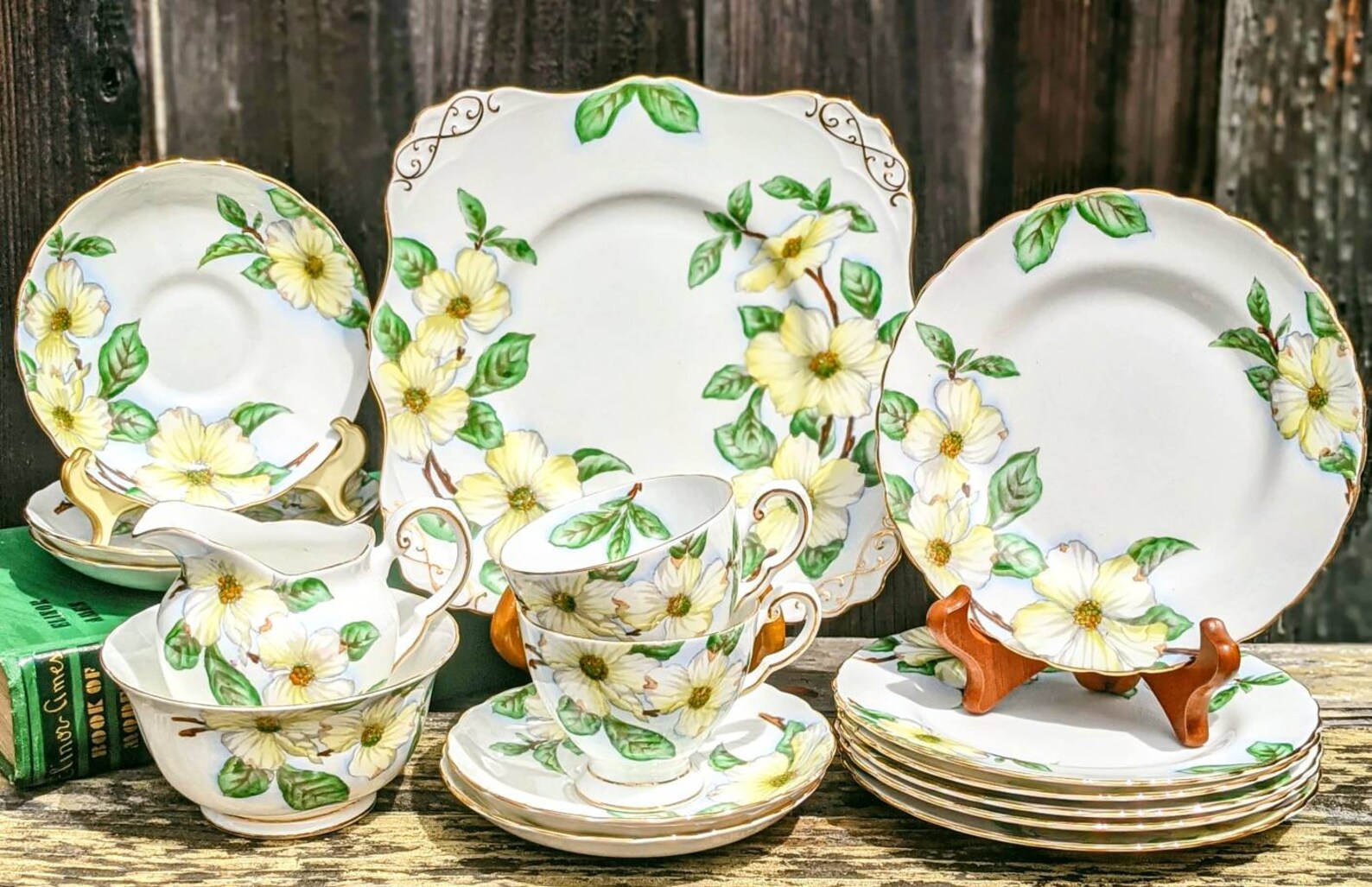 Vintage English Tuscan Bone China in the Dogwood Pattern-cup & - Etsy