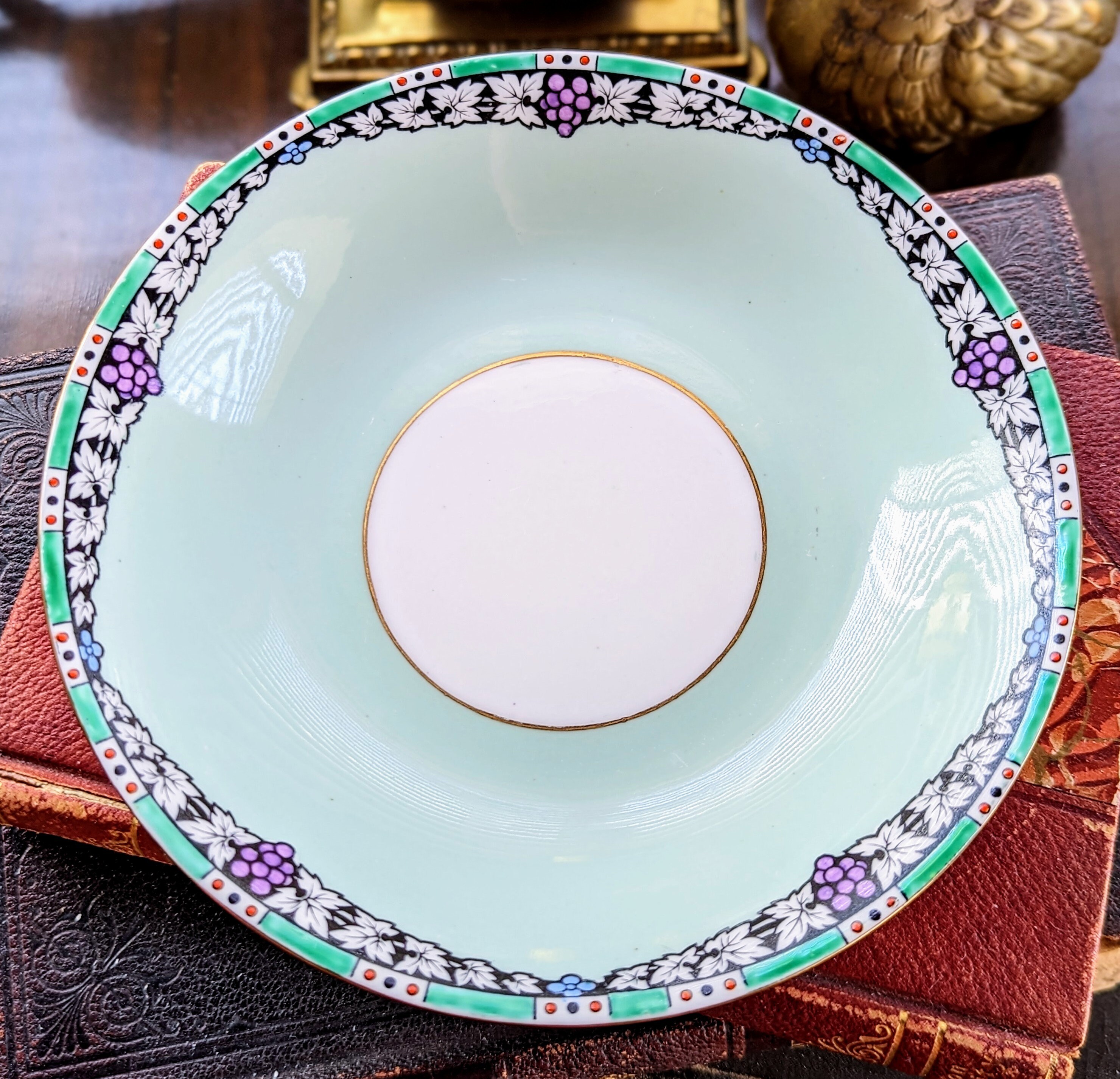 Rare Antique Mint Green Shelley Bone China Cereal Coupe Bowls - Etsy