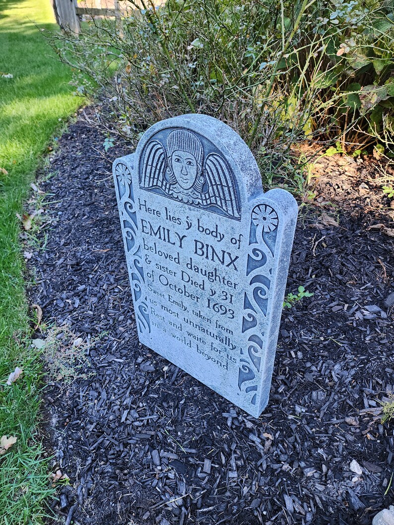 Hocus Pocus Emily Binx Custom Carved Tombstone Aged Sealed - Etsy