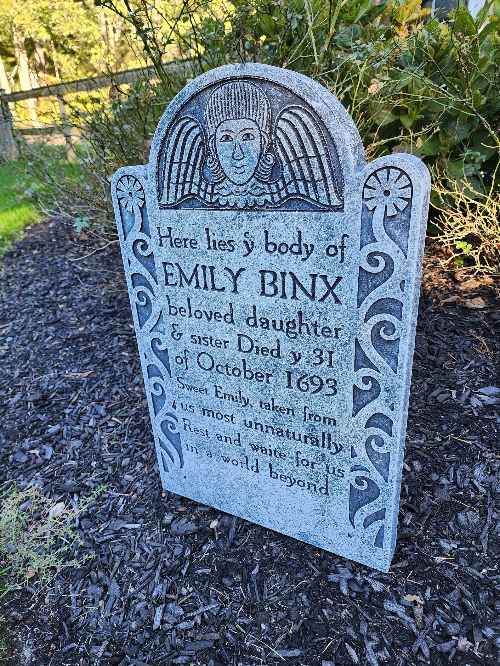 Hocus Pocus Emily Binx Custom Carved Tombstone Aged Sealed - Etsy