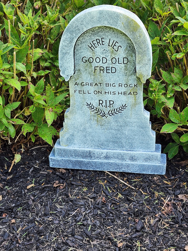 Disney Haunted Mansion Good Old Fred Carved Tombstone UPDATED - Etsy