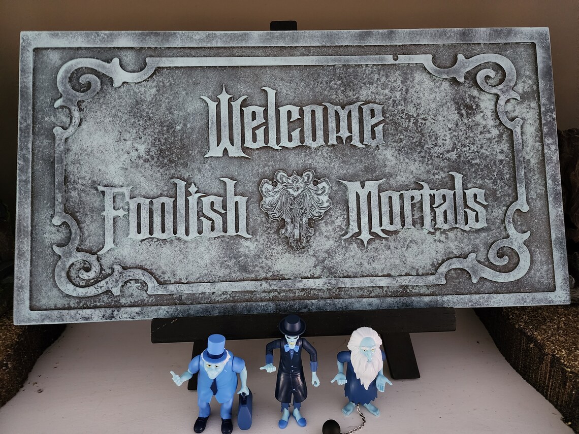 Disney the Haunted Mansion 'welcome Foolish Mortals' - Etsy