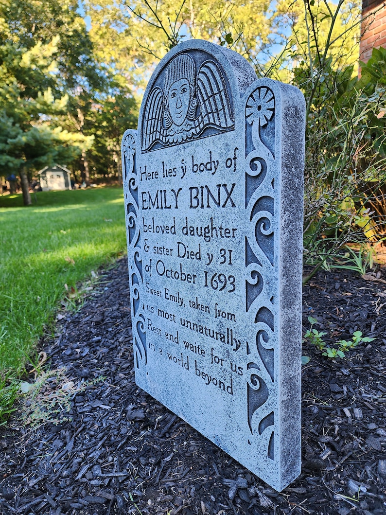 Hocus Pocus Emily Binx Custom Carved Tombstone Aged Sealed - Etsy