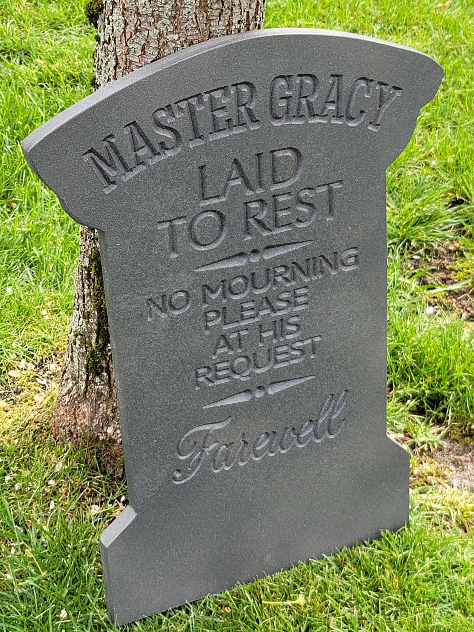 Disney The Haunted Mansion Tombstone Master Gracy CNC carved | Etsy