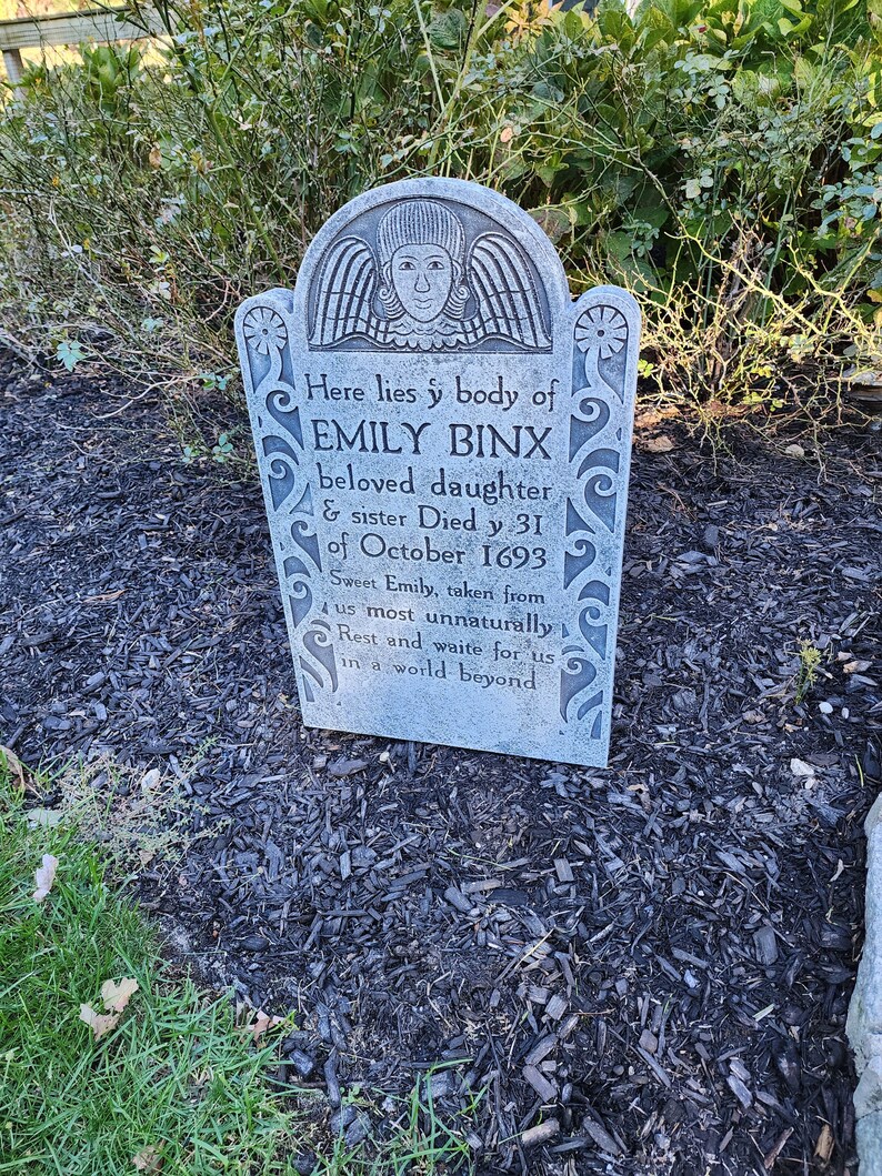 Hocus Pocus Emily Binx Custom Carved Tombstone Aged Sealed - Etsy