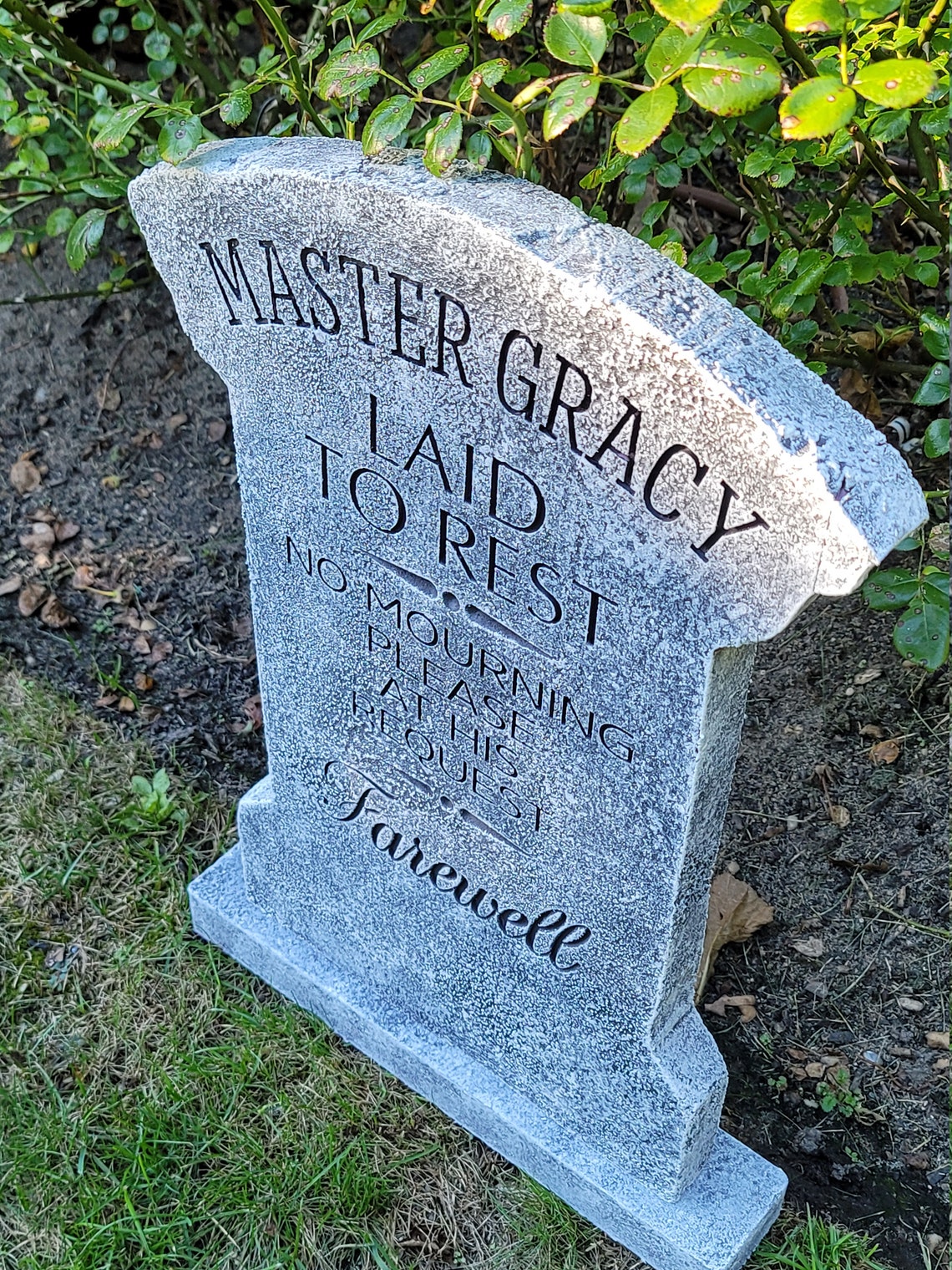 Disney the Haunted Mansion Tombstone Master Gracy CNC Carved | Etsy