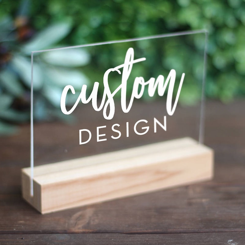 Plexiglass Wedding Sign - Etsy