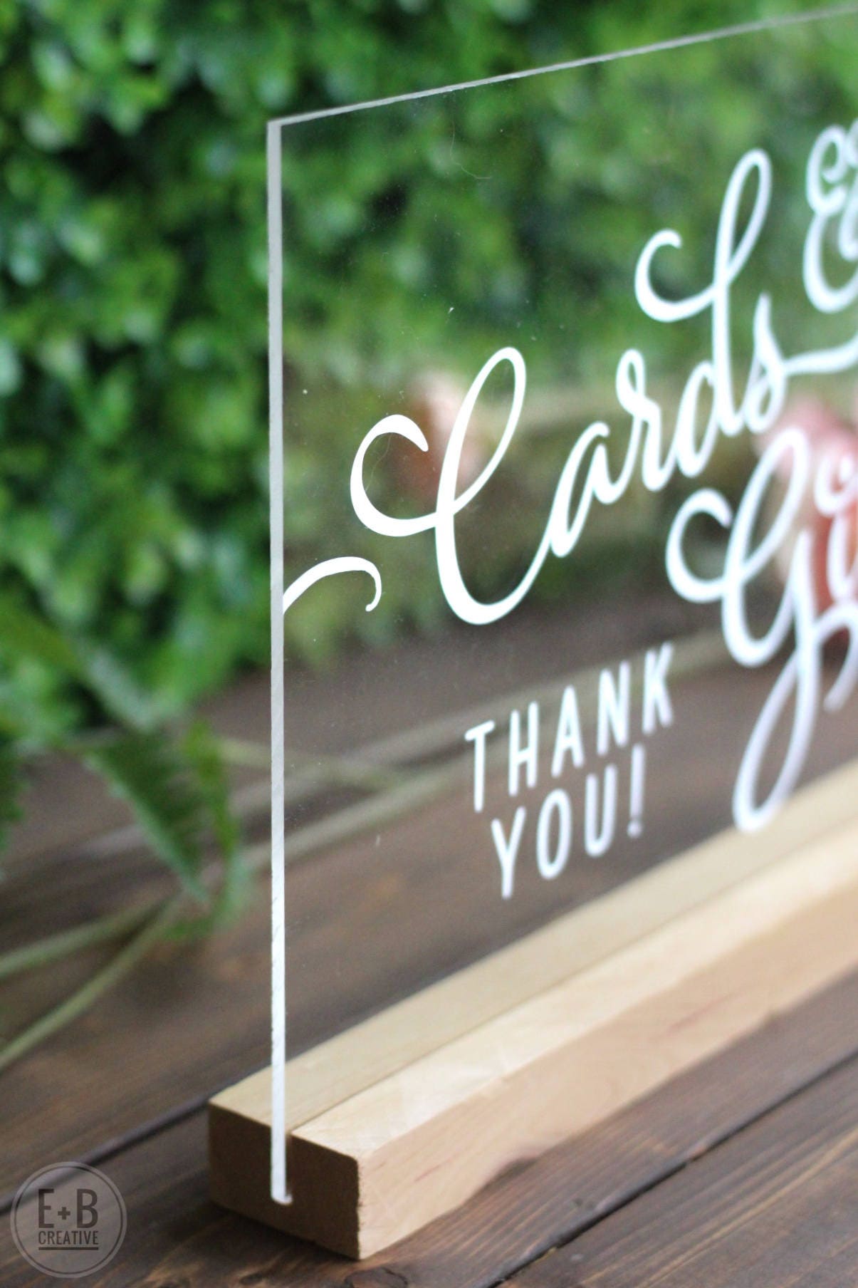 Cards & Gifts Acrylic Sign - Etsy