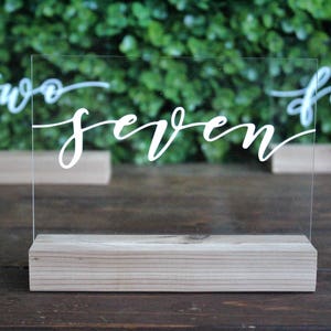 Custom Acrylic Table Numbers, Wedding or Event - Etsy
