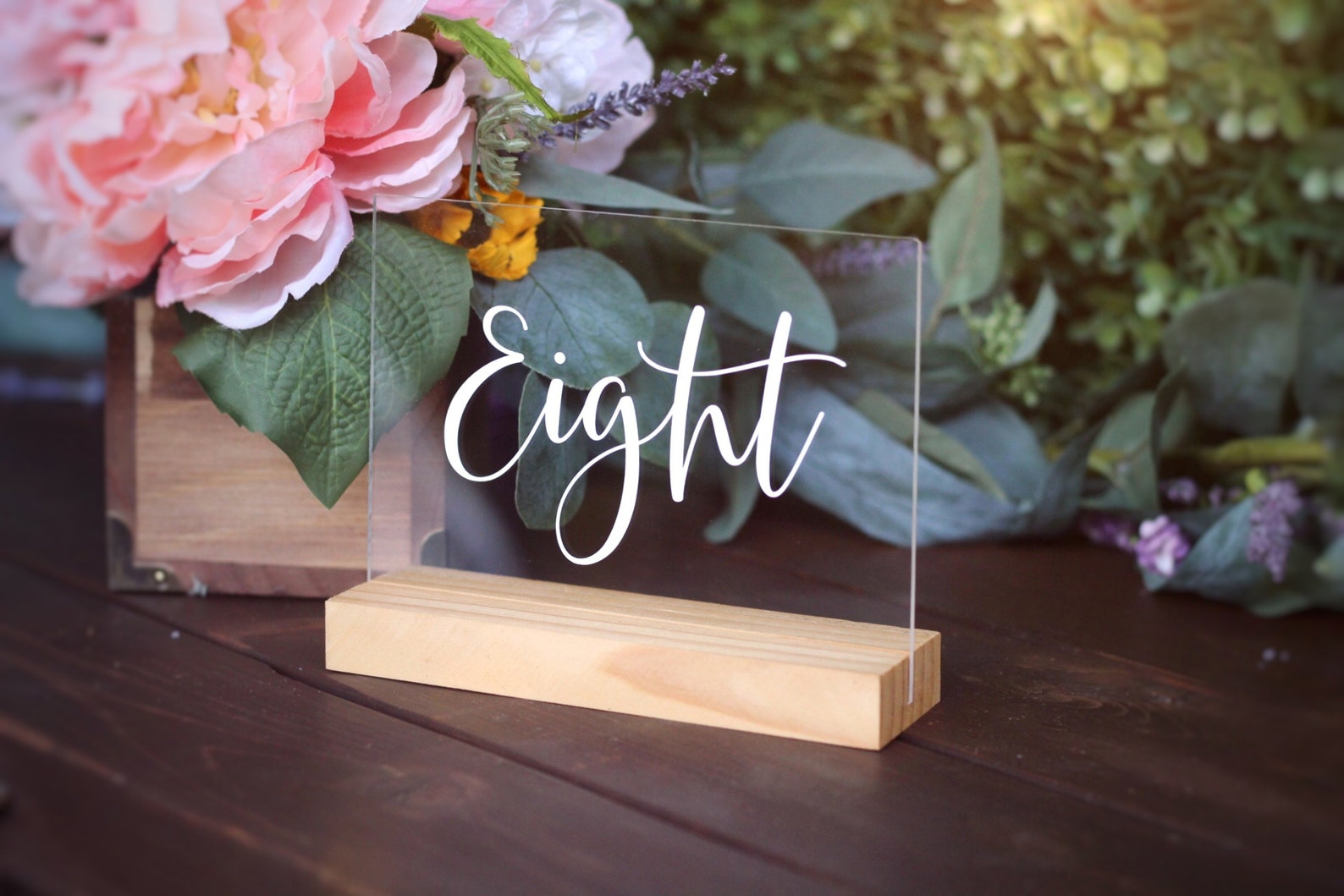 Custom Table Numbers Acrylic Plexiglass Wedding - Etsy