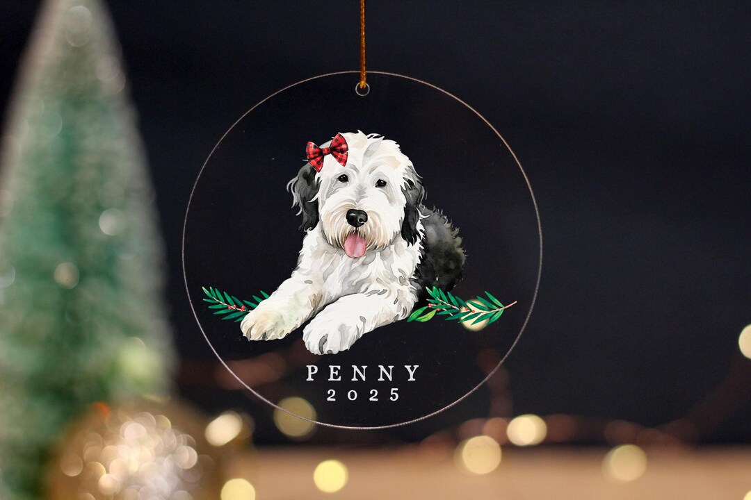 Custom Doodle Ornament – Bernedoodle, Sheepadoodle, Goldendoodle ...