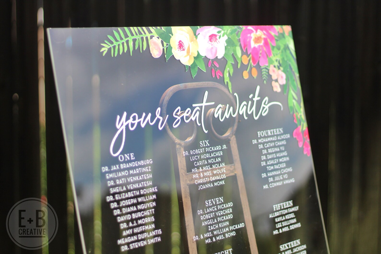 Custom Acrylic Seating Chart Sign / Clear / Wedding / Seating - Etsy
