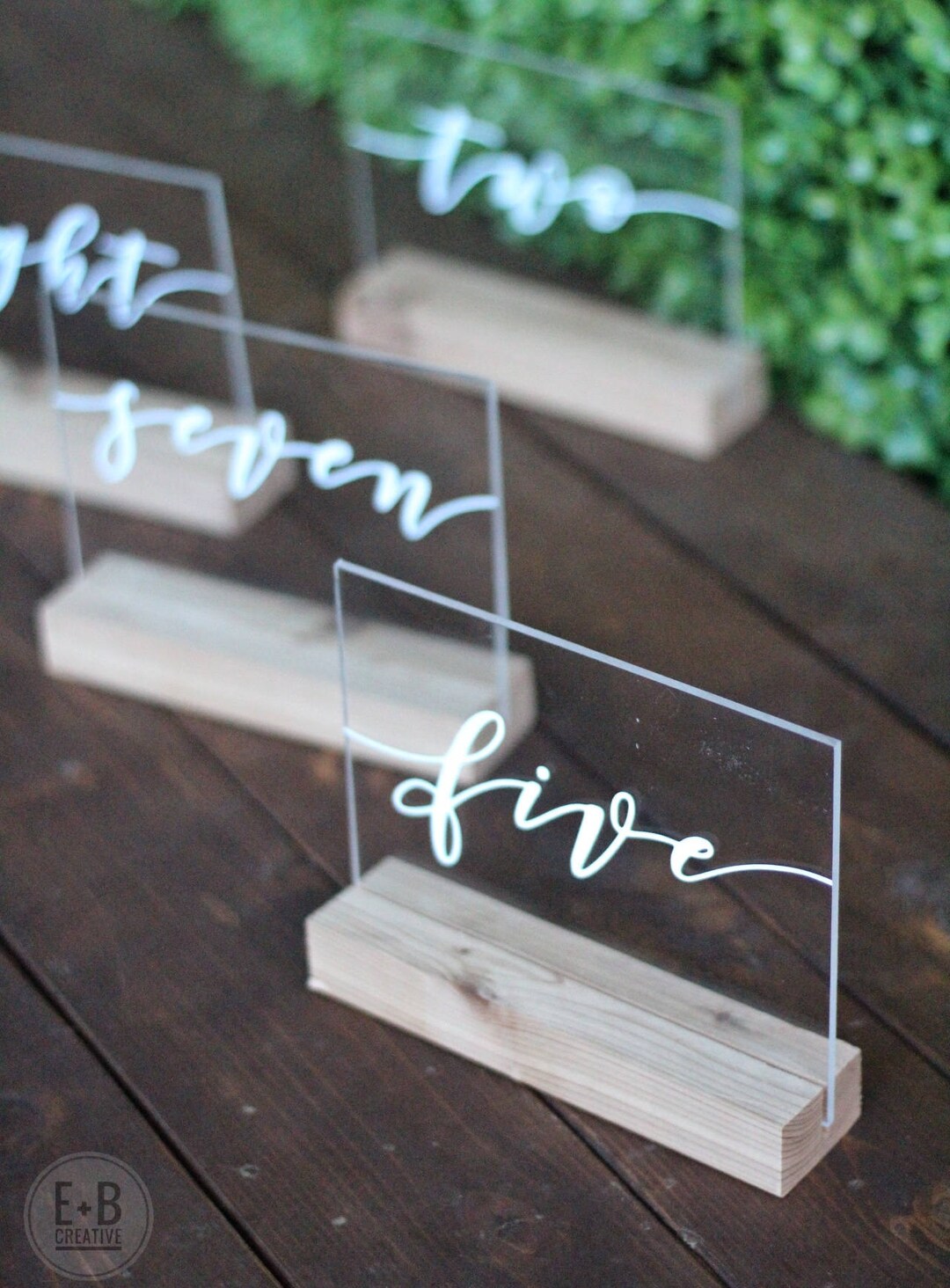Custom Acrylic Table Numbers, Wedding or Event - Etsy