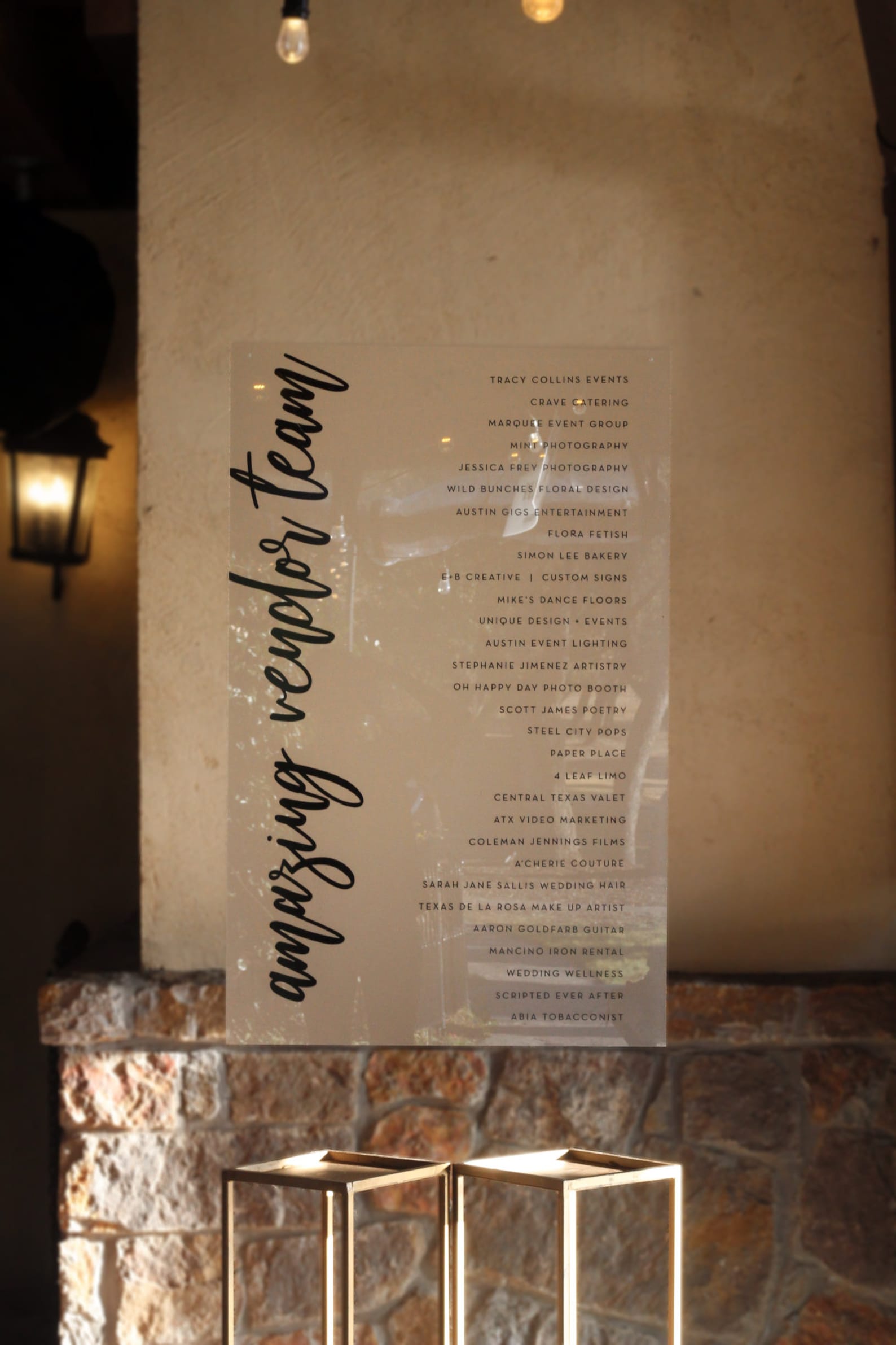 Custom Vendor Sign Wedding Planner Event Planner - Etsy